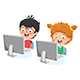 Vector Illustration Of Kids Technology, Vectors | GraphicRiver