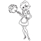 Maid Line Art, Vectors | GraphicRiver