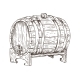 Beer Barrel Vintage Keg Sketch Vector Illustration, Vectors | GraphicRiver