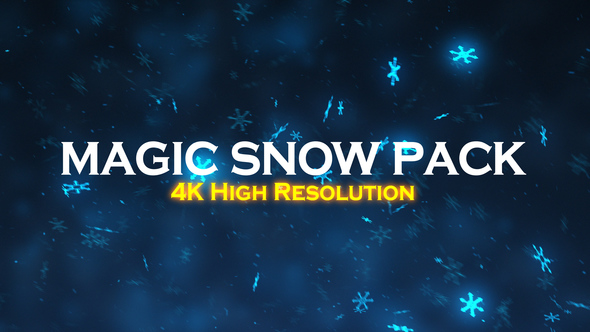 Christmas Magic Snow Pack 4K, Motion Graphics | VideoHive