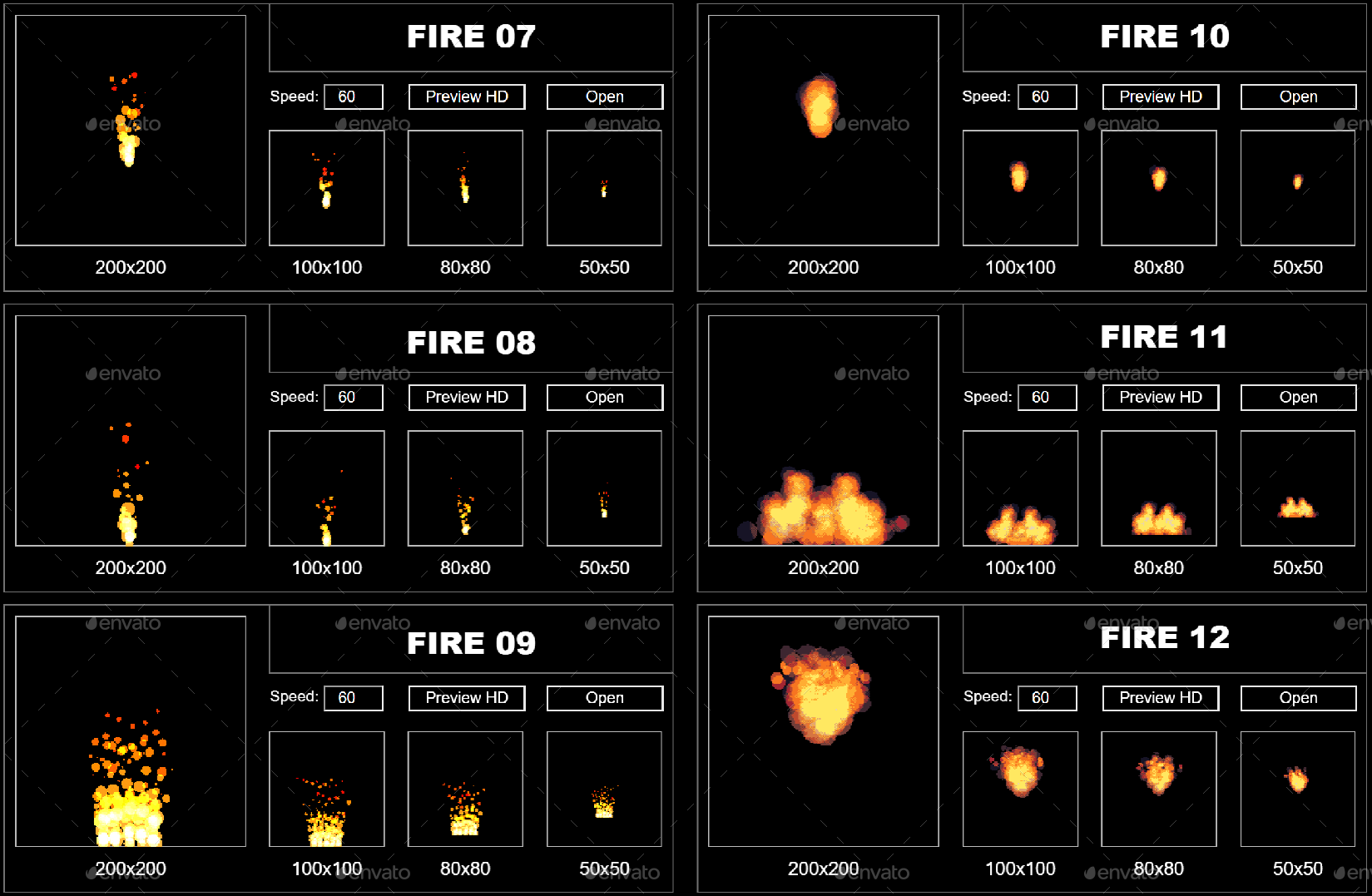 Ultimate Sprites FX Pack, Game Assets | GraphicRiver