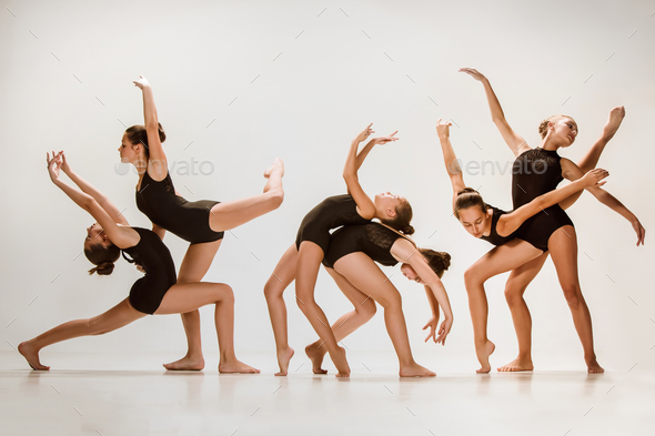 The group of modern ballet dancers Stock Photo by master1305 | PhotoDune