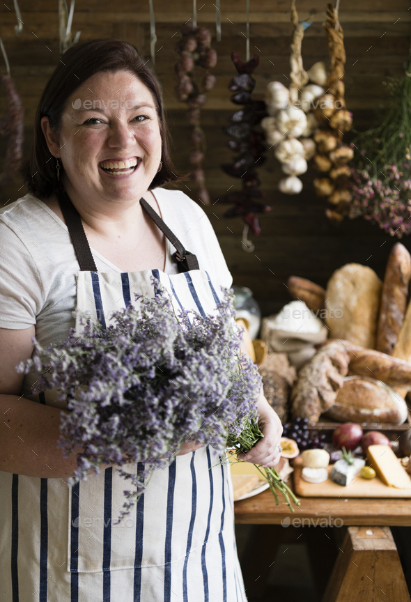 Florist holding a bouquet of caspia flowers Stock Photo by Rawpixel