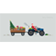 Santa Driving a Tractor, Vectors | GraphicRiver