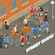 Street Performance Isometric Composition, Vectors | GraphicRiver