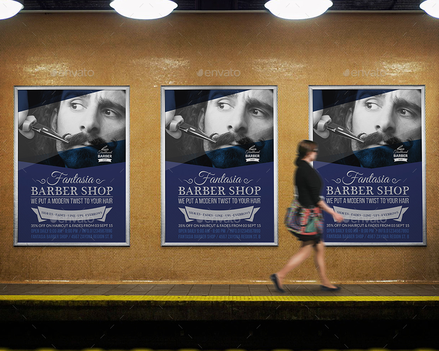 Barber Shop Poster Template Vol.2, Print Templates | GraphicRiver