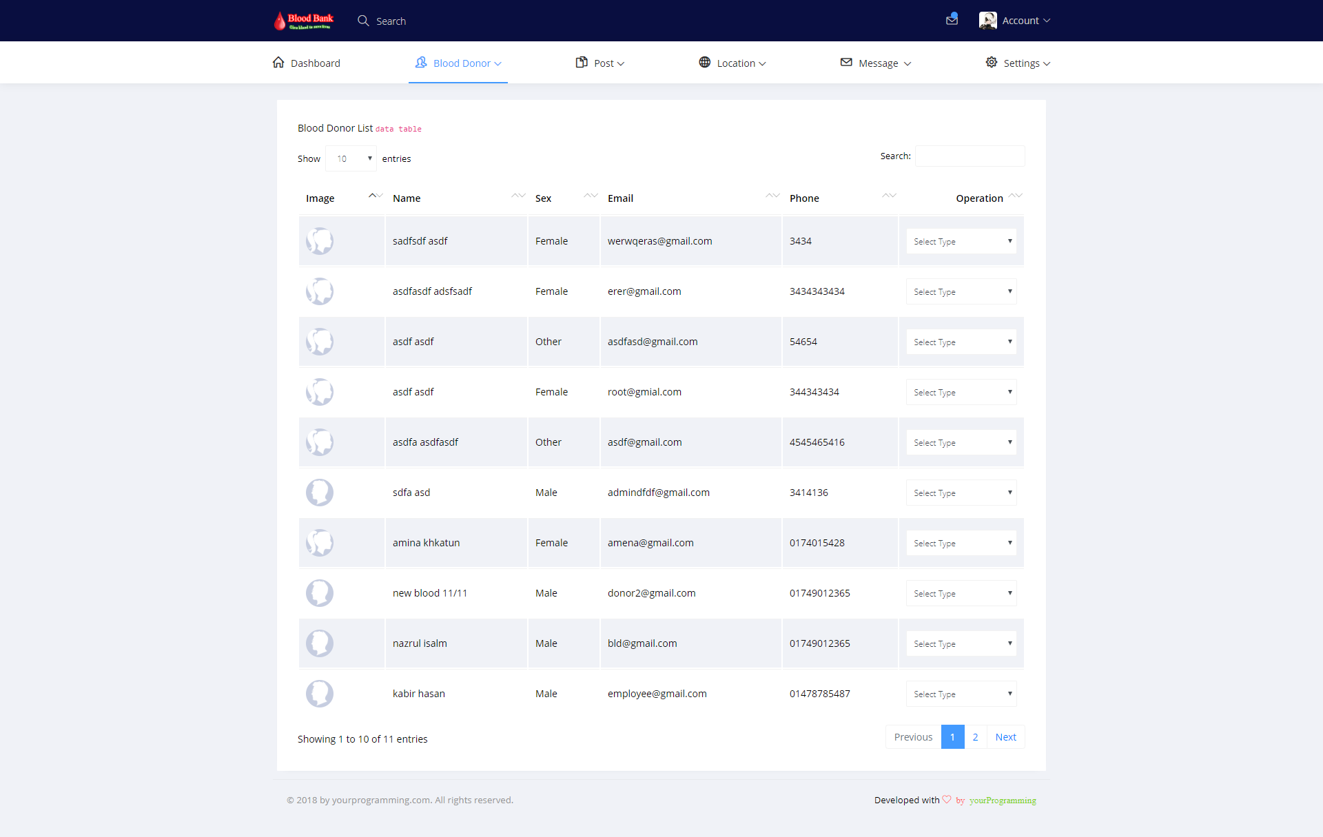 Blood bank management as social media by nazrul2013 | CodeCanyon