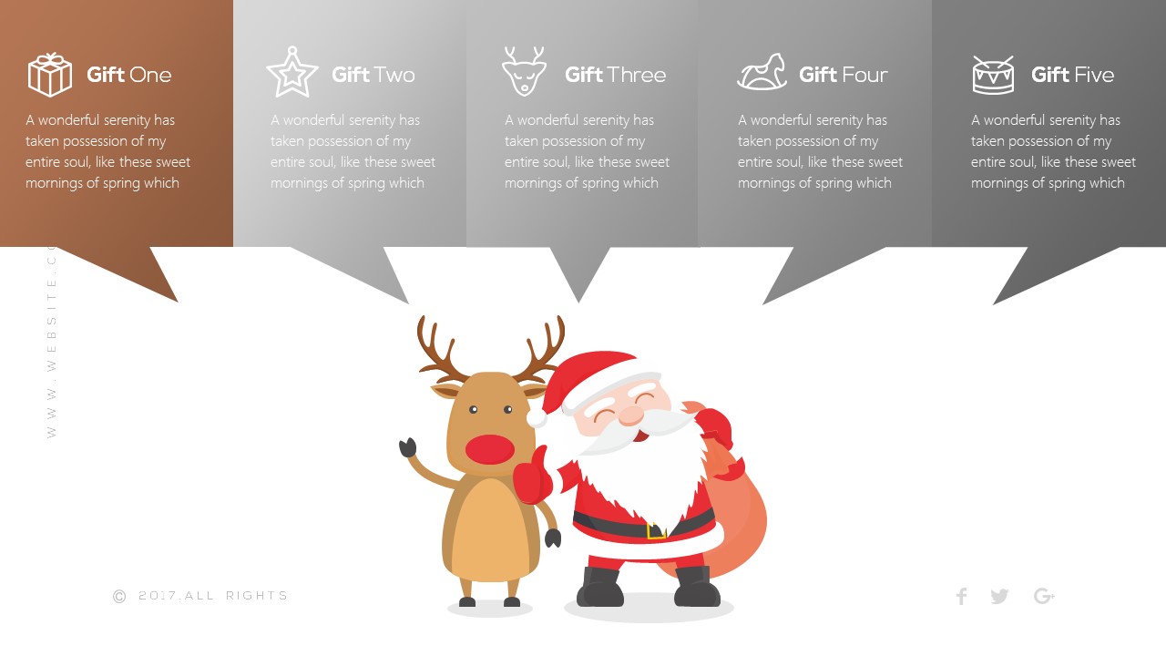 2018 Christmas Keynote Presentation Template, Presentation Templates