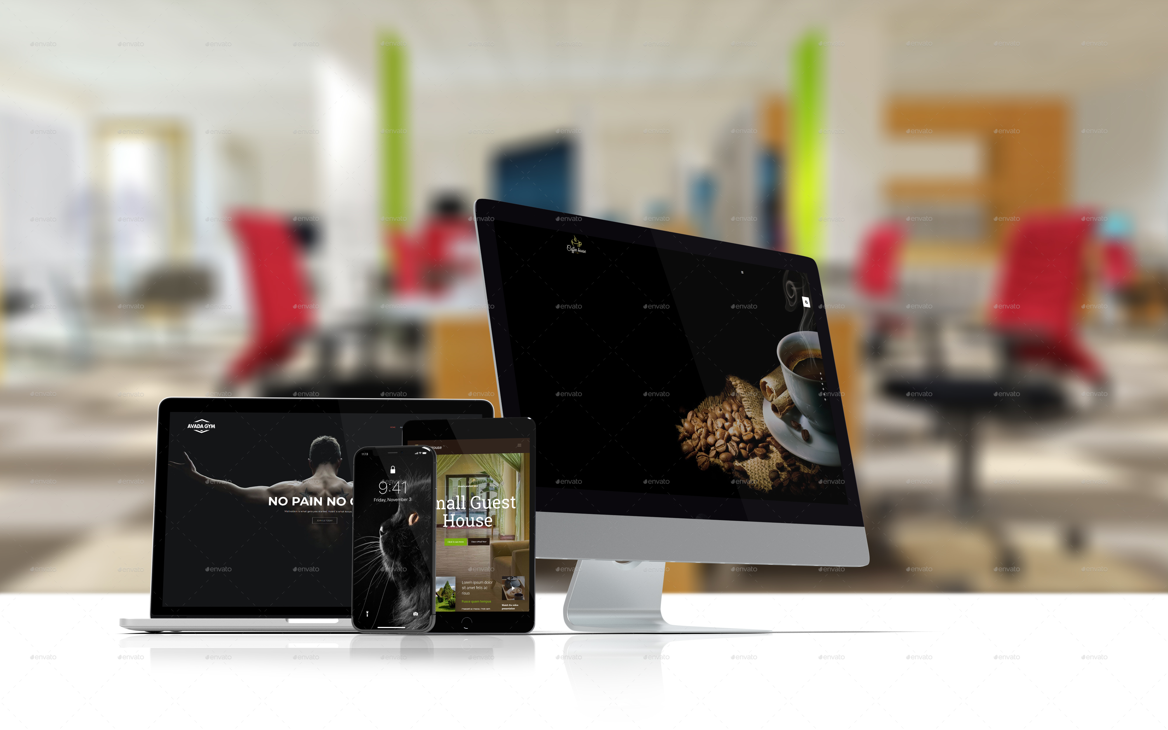 Multi Devices Responsive Website Mockup, Graphics | GraphicRiver