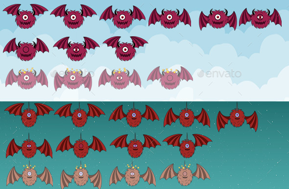 Game Asset: Enemy Game Character Sprite Sheets, Game Assets | GraphicRiver