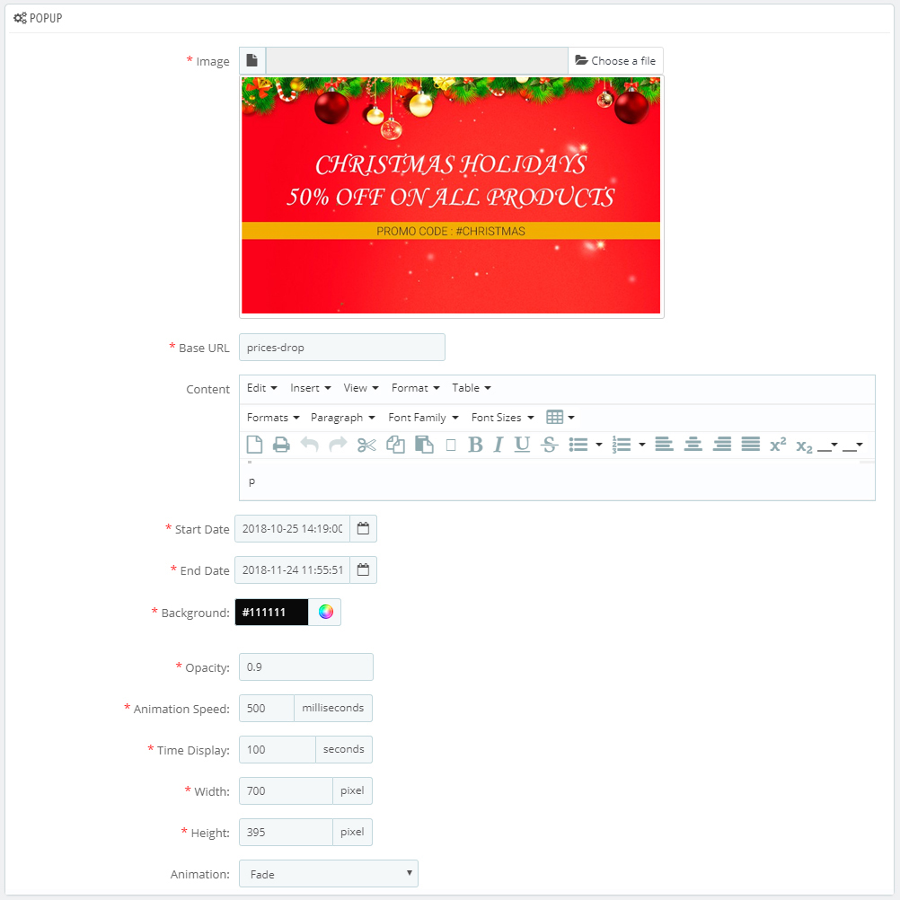Christmas Holiday Popup Banner Discount Countdown by Bonpresta | CodeCanyon
