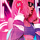 Neon Girls Night Out Flyer, Print Templates | GraphicRiver