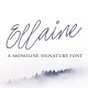 Ellaine Monoline Signature Font, Fonts | GraphicRiver