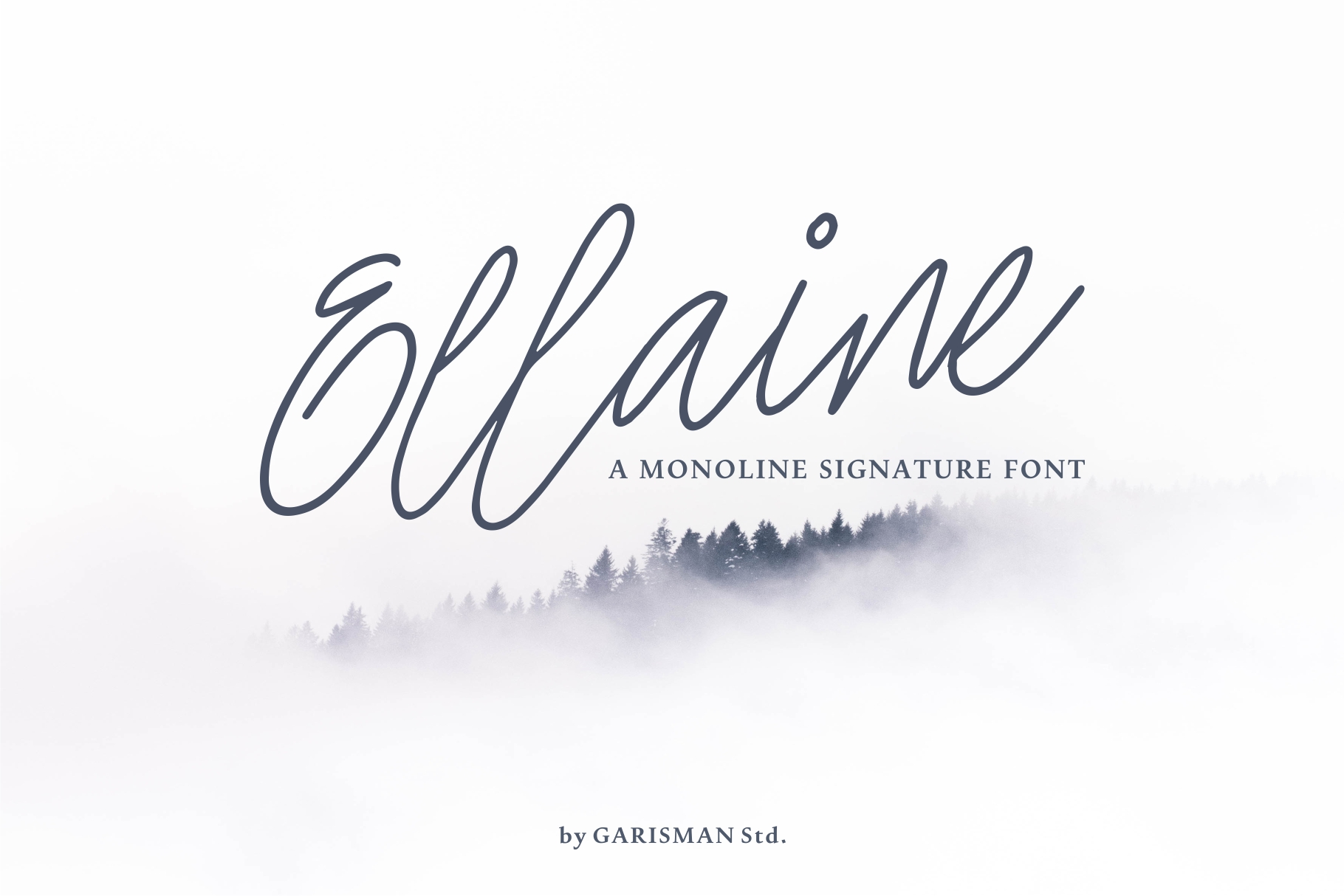 Ellaine Monoline Signature Font by garisman | GraphicRiver