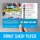 Print Shop Flyer Template, Print Templates | GraphicRiver