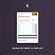 Billing Statement A4 Template by Keboto | GraphicRiver