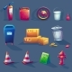 Vector Illustration of Items, Vectors | GraphicRiver