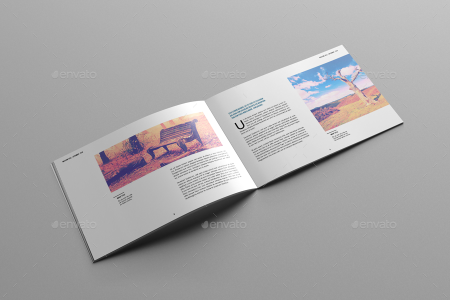 Landscape Magazine Template VI, Print Templates | GraphicRiver