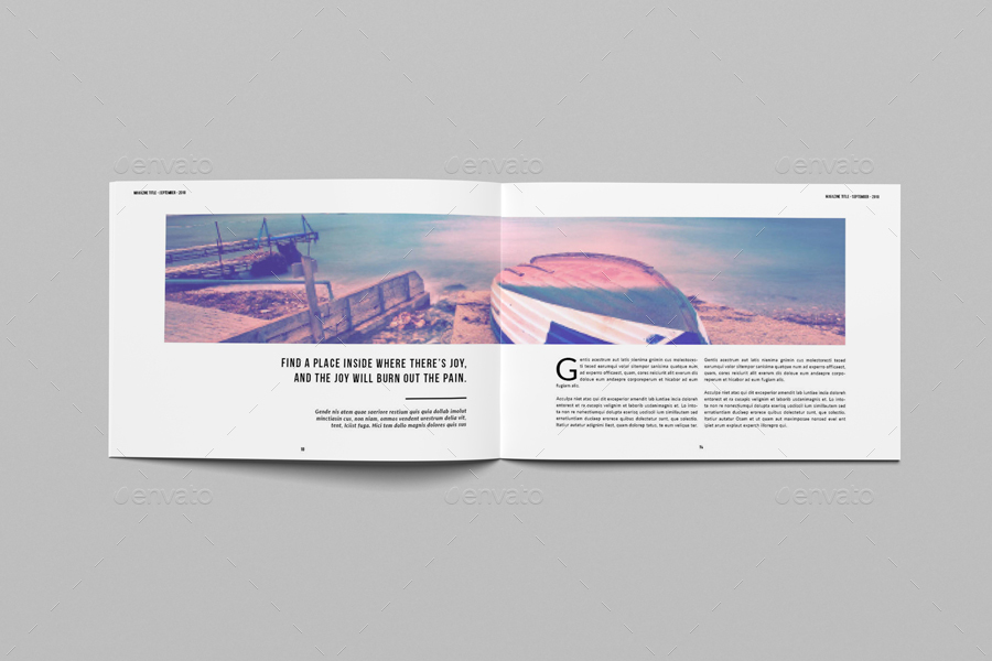 Landscape Magazine Template VI, Print Templates | GraphicRiver