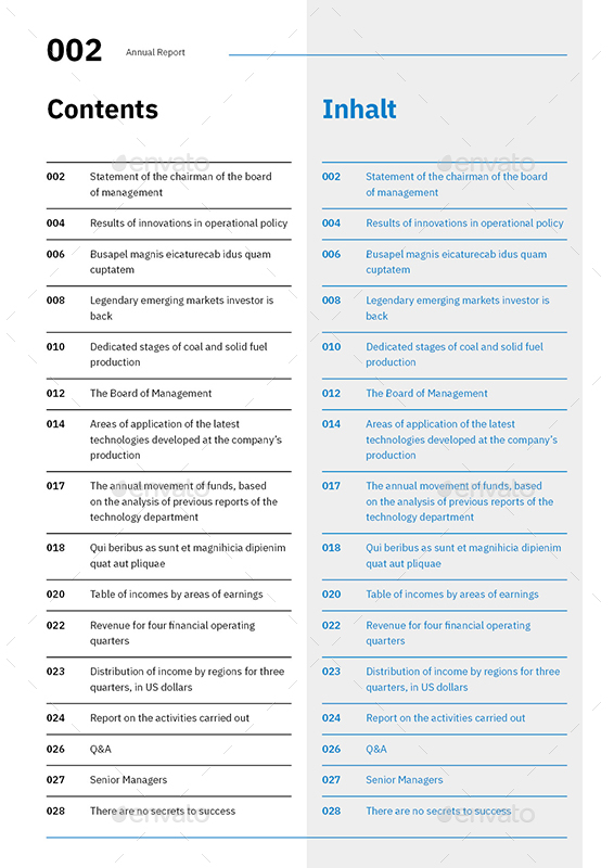 Bilingual Annual Report 30 pages, Print Templates | GraphicRiver