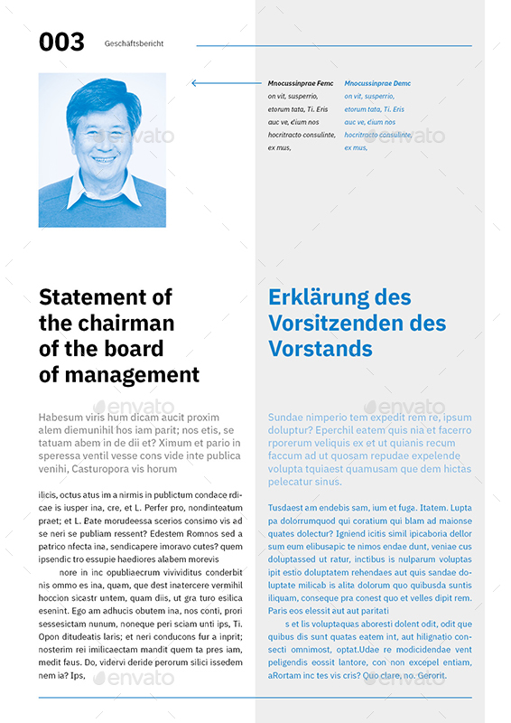 Bilingual Annual Report 30 pages, Print Templates | GraphicRiver