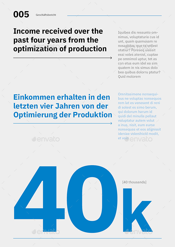 Bilingual Annual Report 30 pages, Print Templates | GraphicRiver