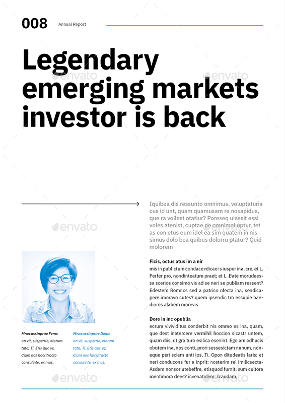 Bilingual Annual Report 30 pages, Print Templates | GraphicRiver