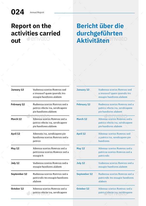 Bilingual Annual Report 30 pages, Print Templates | GraphicRiver