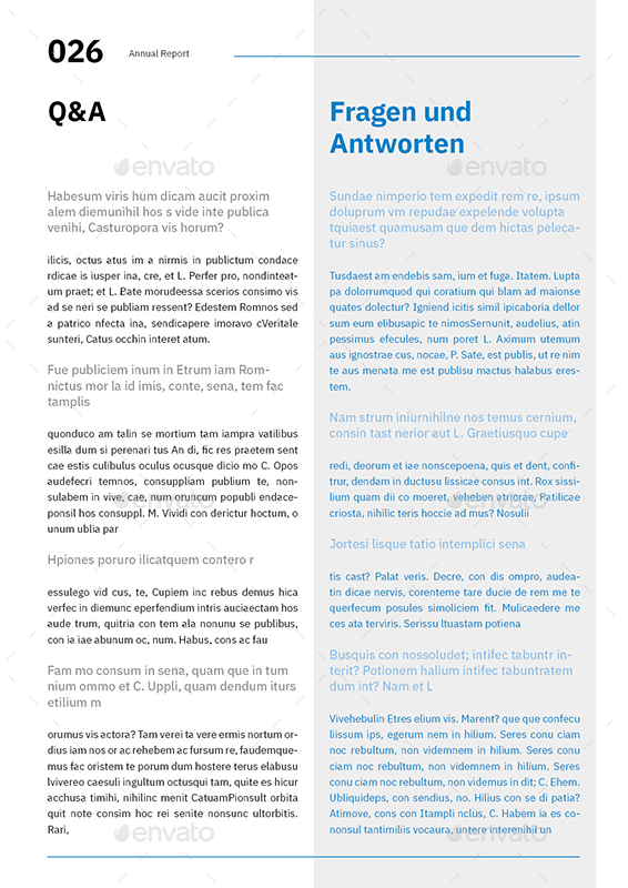 Bilingual Annual Report 30 pages, Print Templates | GraphicRiver