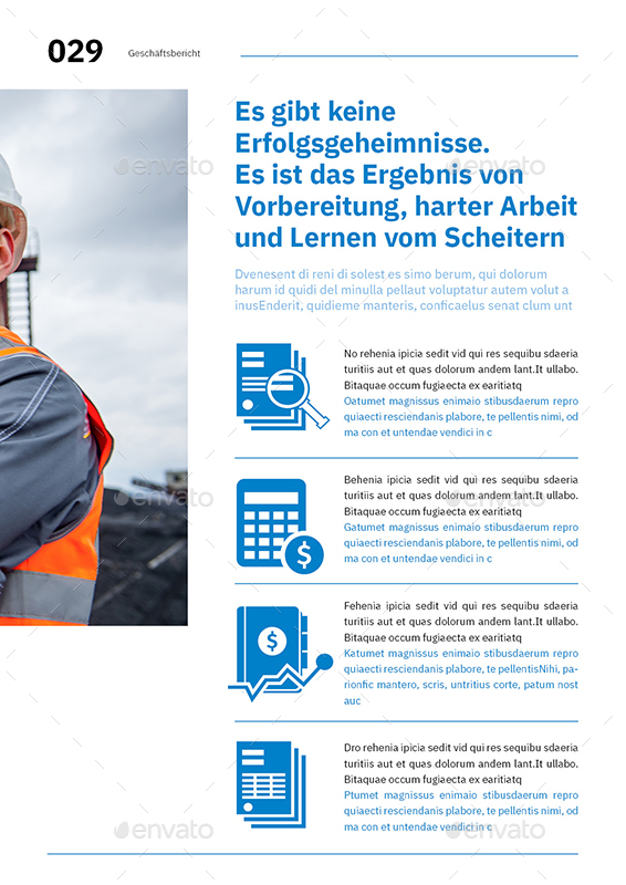 Bilingual Annual Report 30 pages, Print Templates | GraphicRiver