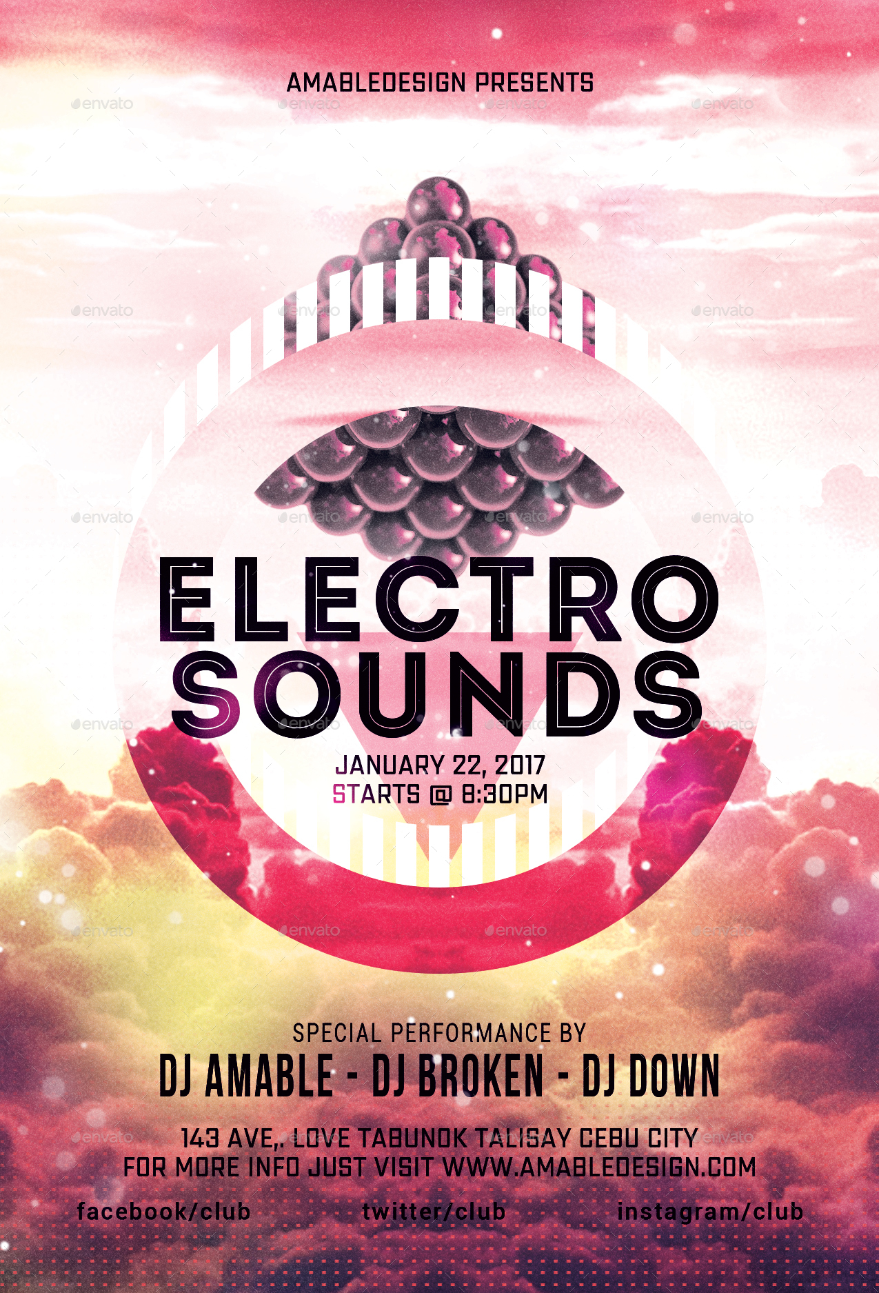 3 in 1 Electro Flyer/Poster Bundle, Print Templates | GraphicRiver