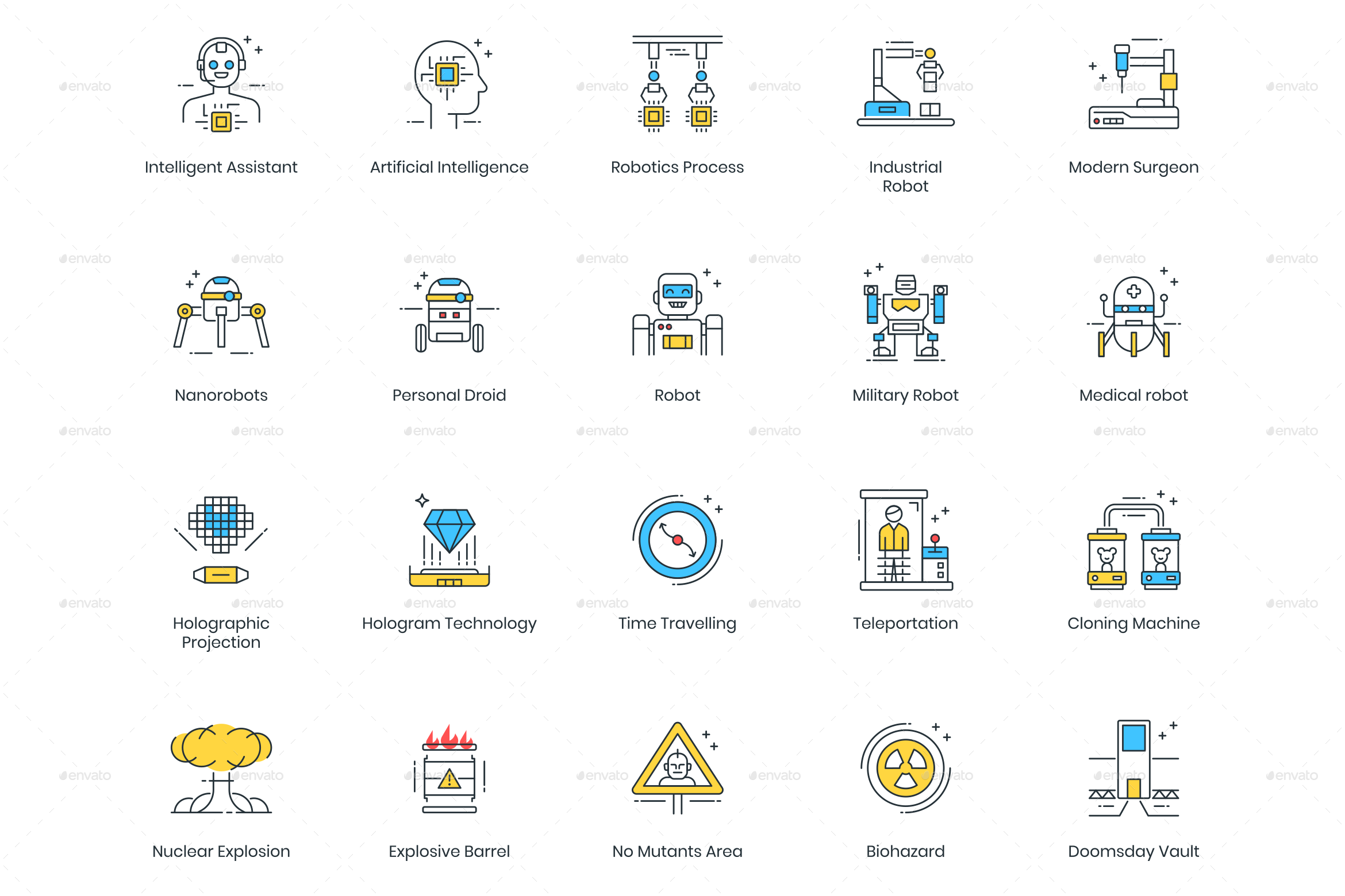 Future Technology Icons, Icons | GraphicRiver