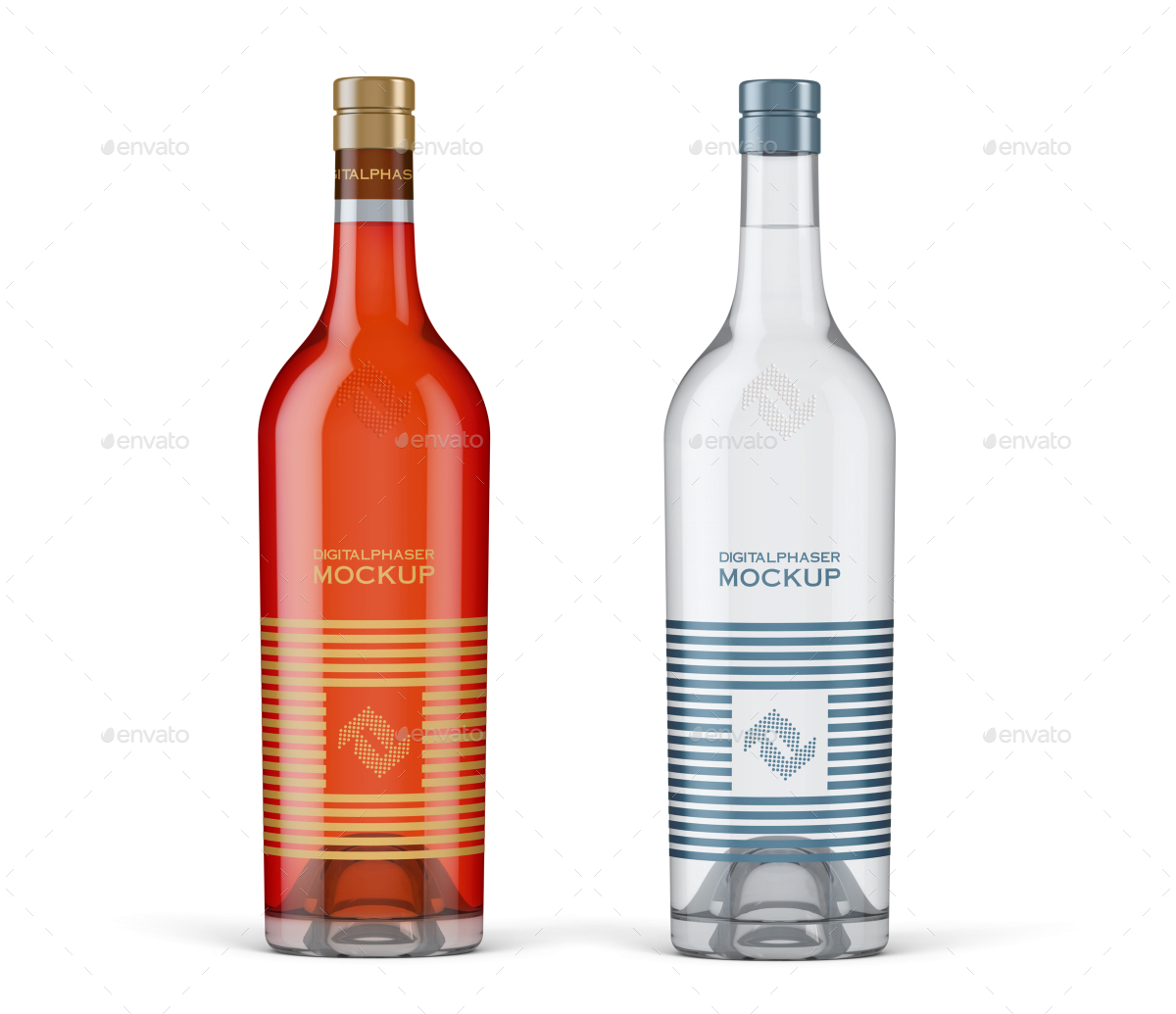 Grappa Bottle Mock-Up by Fusionhorn | GraphicRiver
