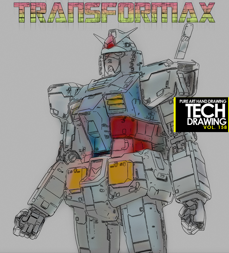 Pure Art Hand Drawing 158 – Tech Drawing, Add-ons | GraphicRiver