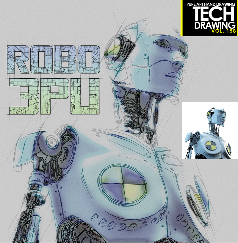 Pure Art Hand Drawing 158 – Tech Drawing, Add-ons | GraphicRiver