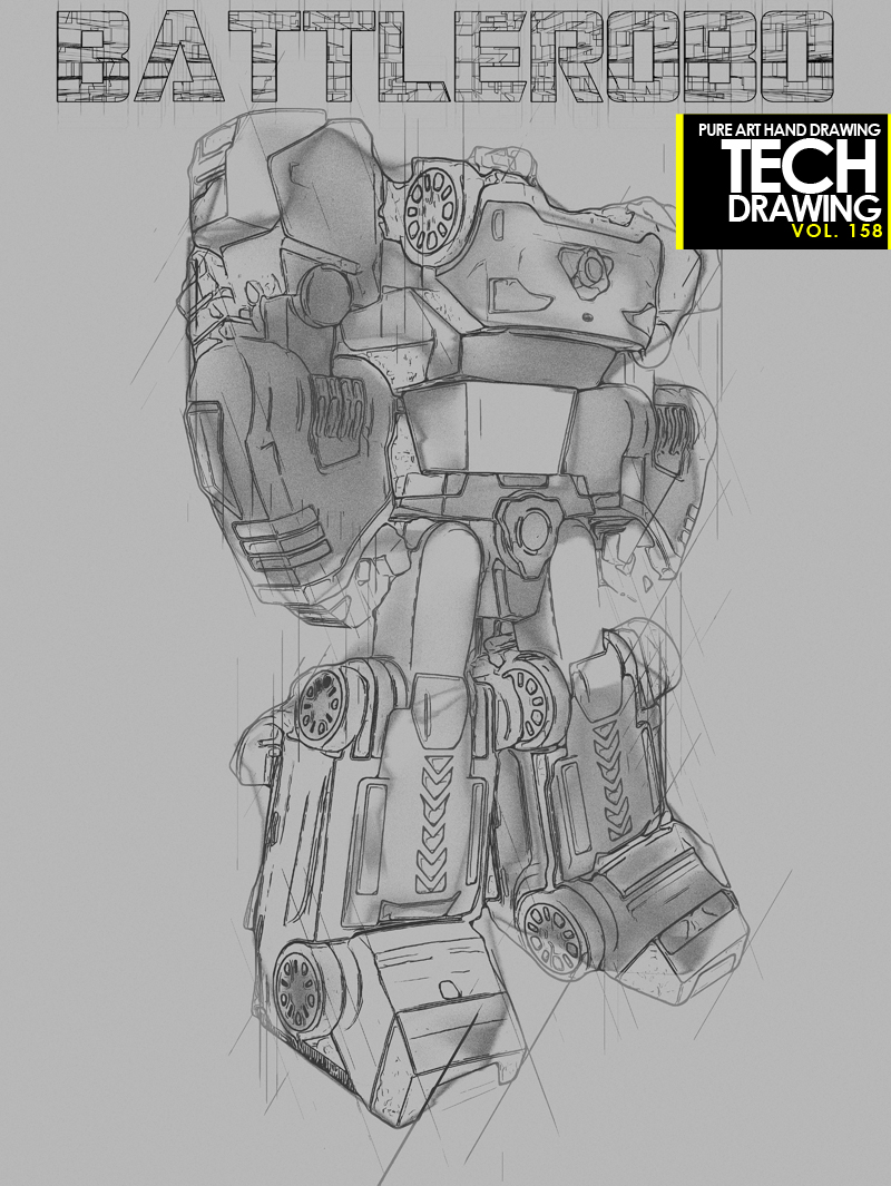Pure Art Hand Drawing 158 – Tech Drawing, Add-ons | GraphicRiver