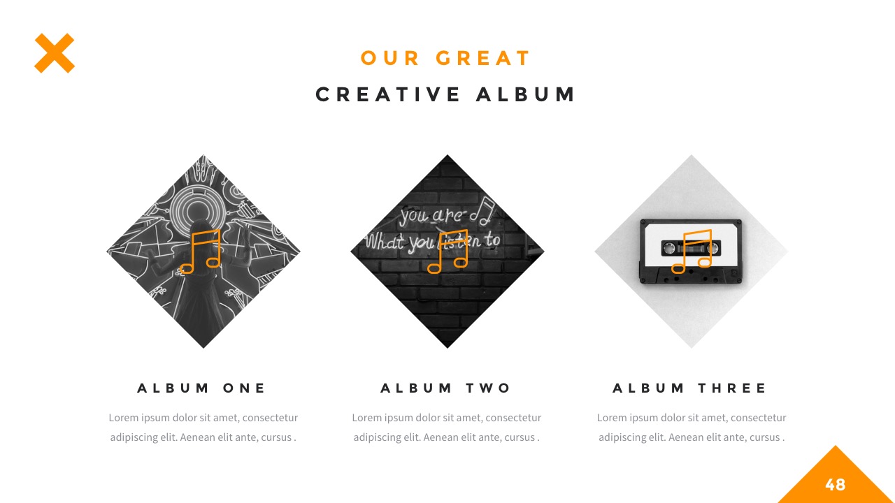 Musical - Music And Band PowerPoint Template, Presentation Templates