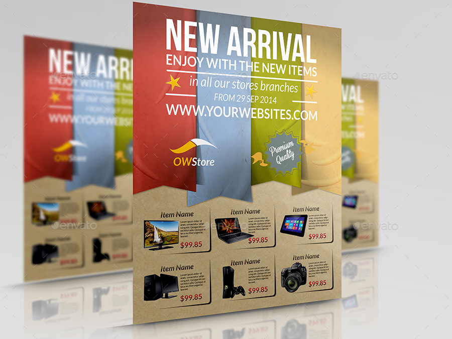 New Arrival Flyer Bundle Template, Print Templates | GraphicRiver