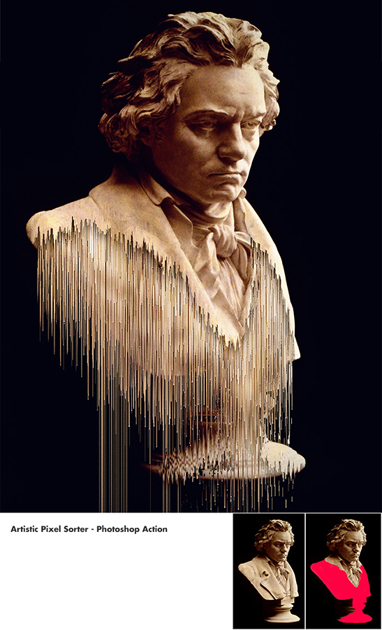 Artistic Pixel Sorter - Photoshop Actions, Add-ons | GraphicRiver