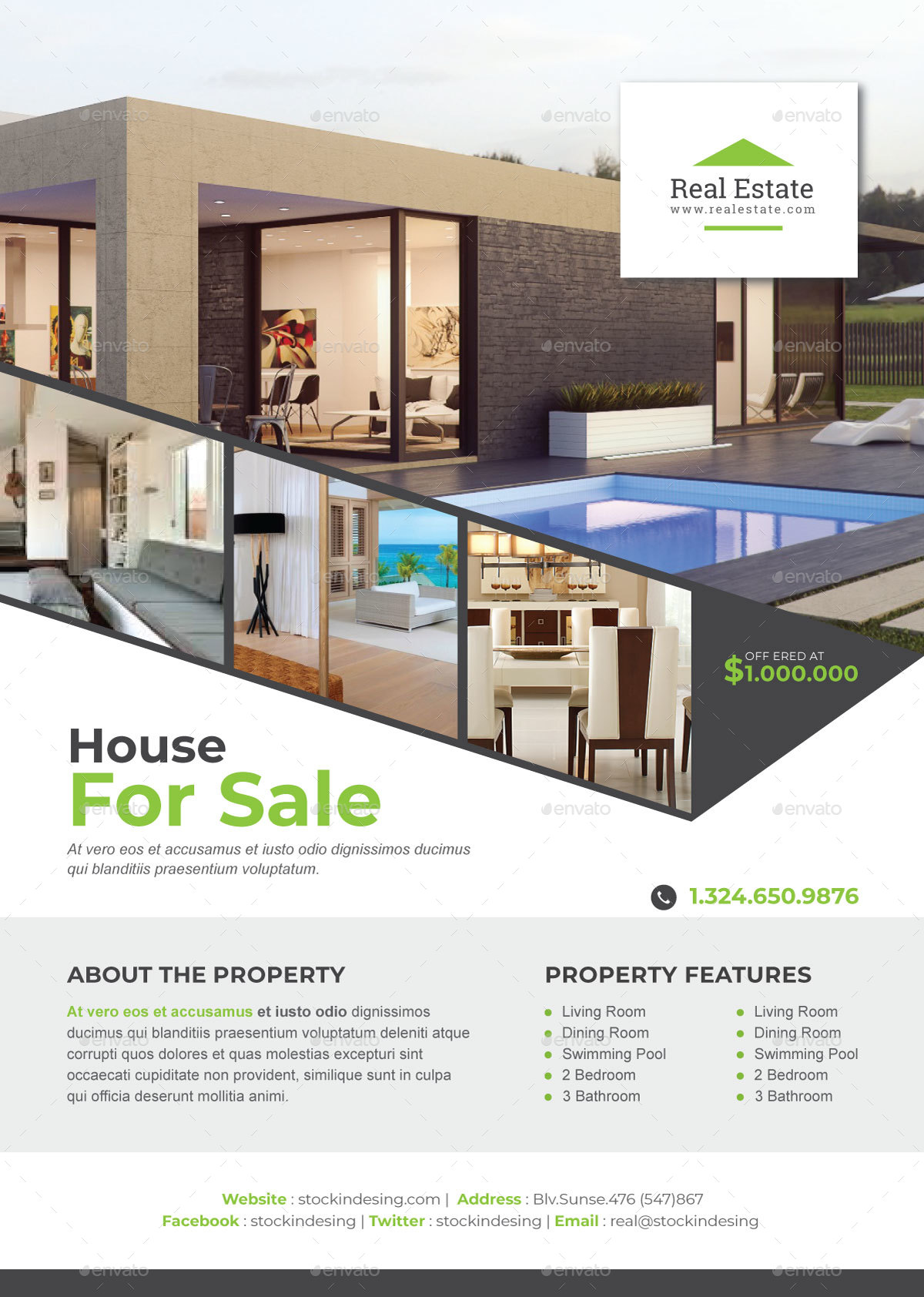 Real Estate Flyer Bundle by CreativeCursor | GraphicRiver