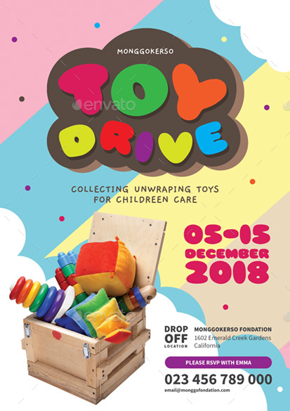 Toy Drive, Print Templates | GraphicRiver