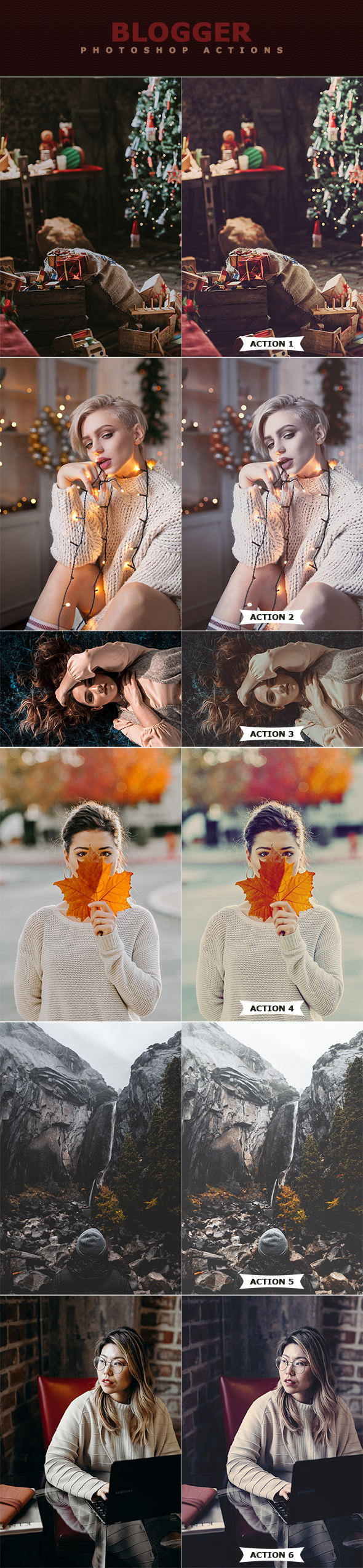 4 IN 1 Photoshop Actions Bundle, Add-ons | GraphicRiver