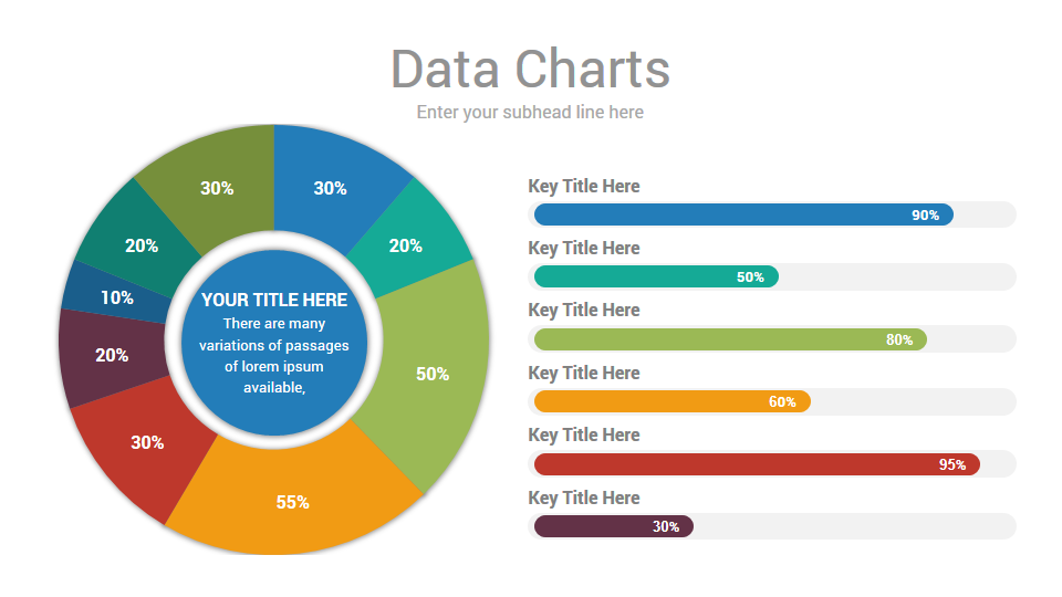 Data Charts PowerPoint Template V2, Presentation Templates | GraphicRiver