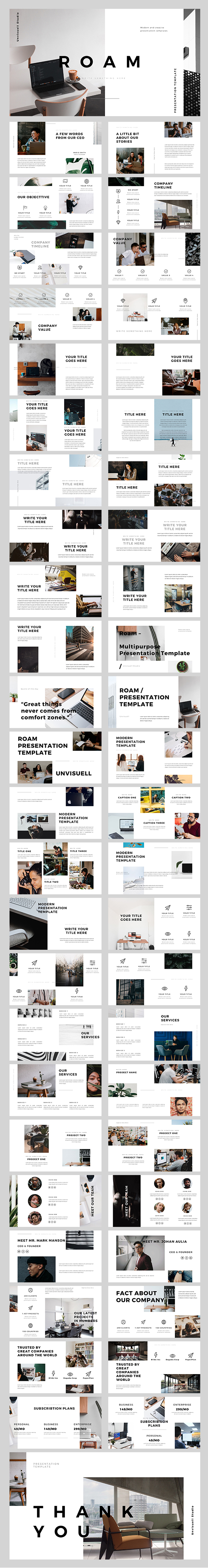 Roam PowerPoint Template, Presentation Templates | GraphicRiver