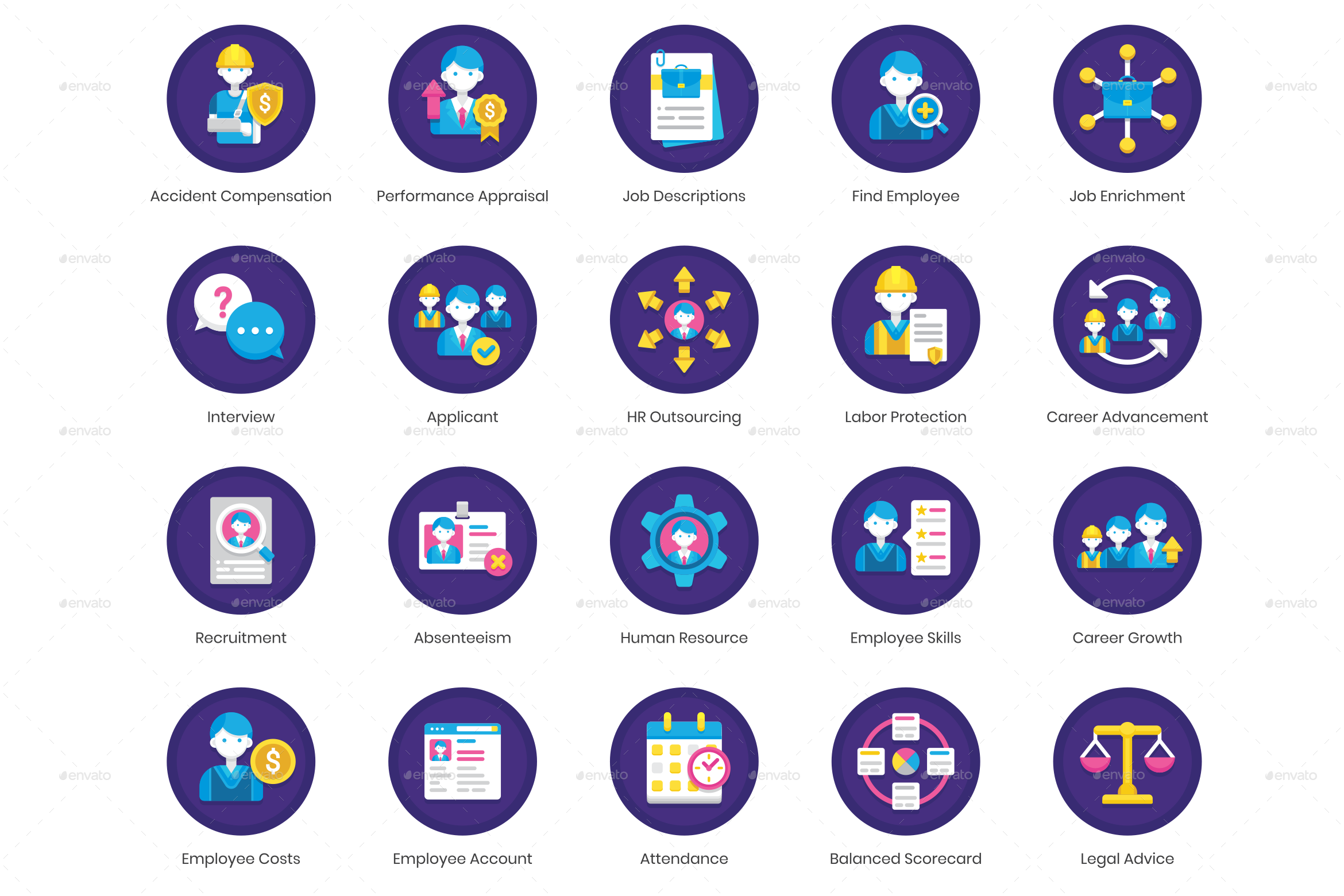 HR Icons, Icons | GraphicRiver