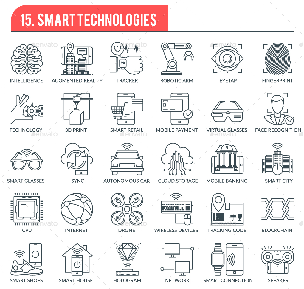 Outline Icons Pack, Icons | GraphicRiver