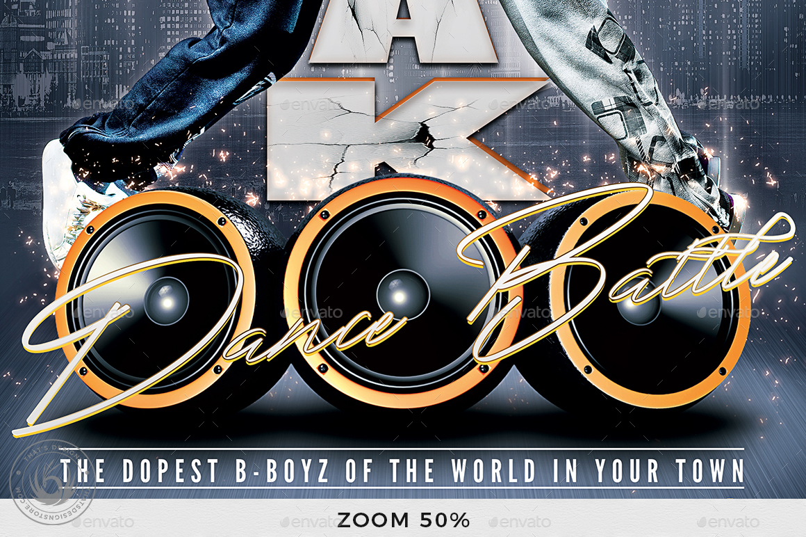 BreakDance Battle Flyer Template V1, Print Templates | GraphicRiver