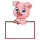 Pig with Sign, Vectors | GraphicRiver