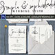 Simple Sophisticated Wedding Suite, Print Templates | GraphicRiver
