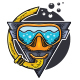 Snorkeling Logo, Logo Templates | GraphicRiver